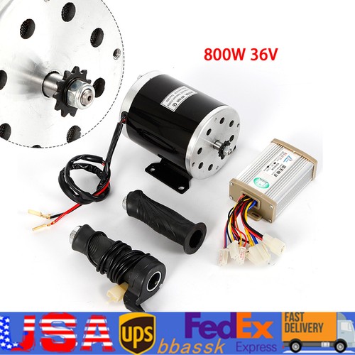 36V 800W Brush Motor Kit Speed Controller Pedal for Electric ATV e Bike ...