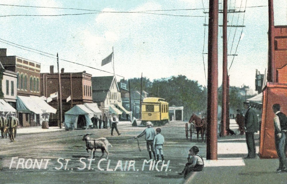 RR St. Clair MI STREETCAR ERA Detroit United Railway DUR Interurban ...