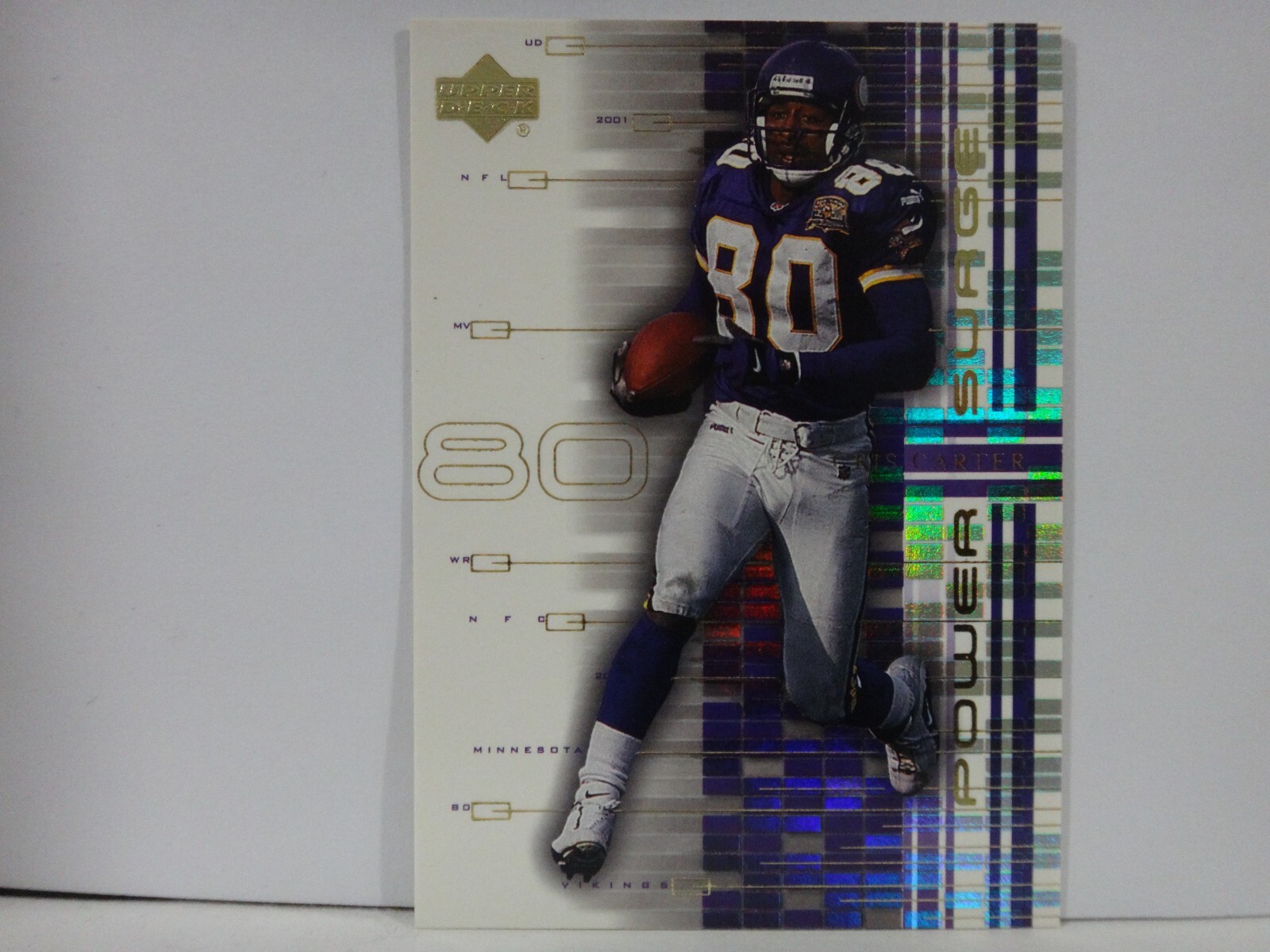 2001 Upper Deck Power Surge Cris Carter #PS2 HOF | eBay