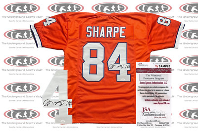 SHANNON SHARPE SIGNED DENVER BRONCOS #84 ORANGE JERSEY BECKETT | eBay