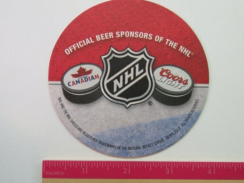 Beer Coaster ~ MOLSON Canadian & COORS Light NHL Sponsors ~ St Louis ...