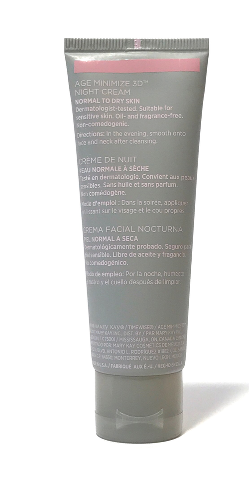MARY KAY TIMEWISE AGE MINIMIZE 3D~NIGHT CREAM~NORMAL TO DRY~MOISTURIZER ...