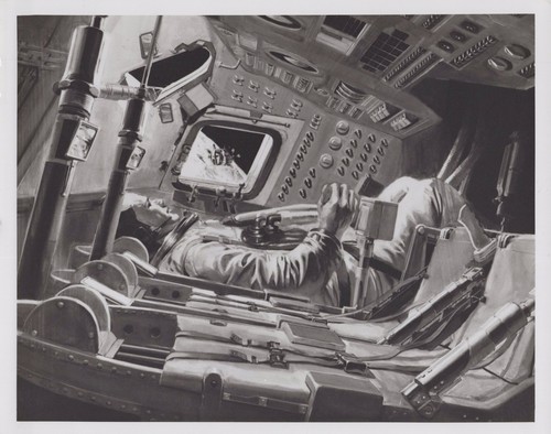 Apollo 12 | RARE NASA 1969 Art Concept Command Module Gordon Interior ...