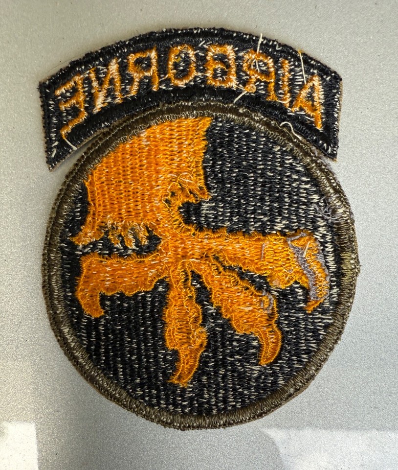 17th Airborne Division Shoulder Sleeve patch, one piece WWII era, no glow | eBay