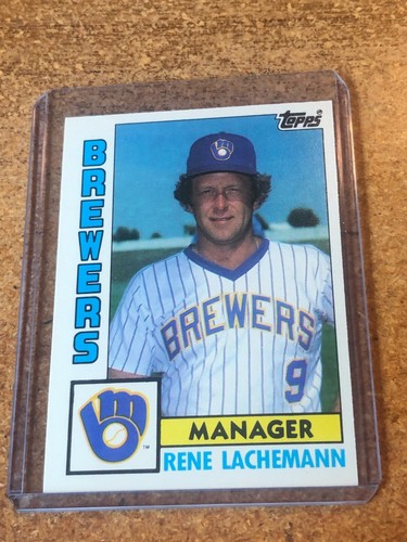1984 Topps Traded Baseball # 67T Rene Lachemann Milwaukee Brewers ...