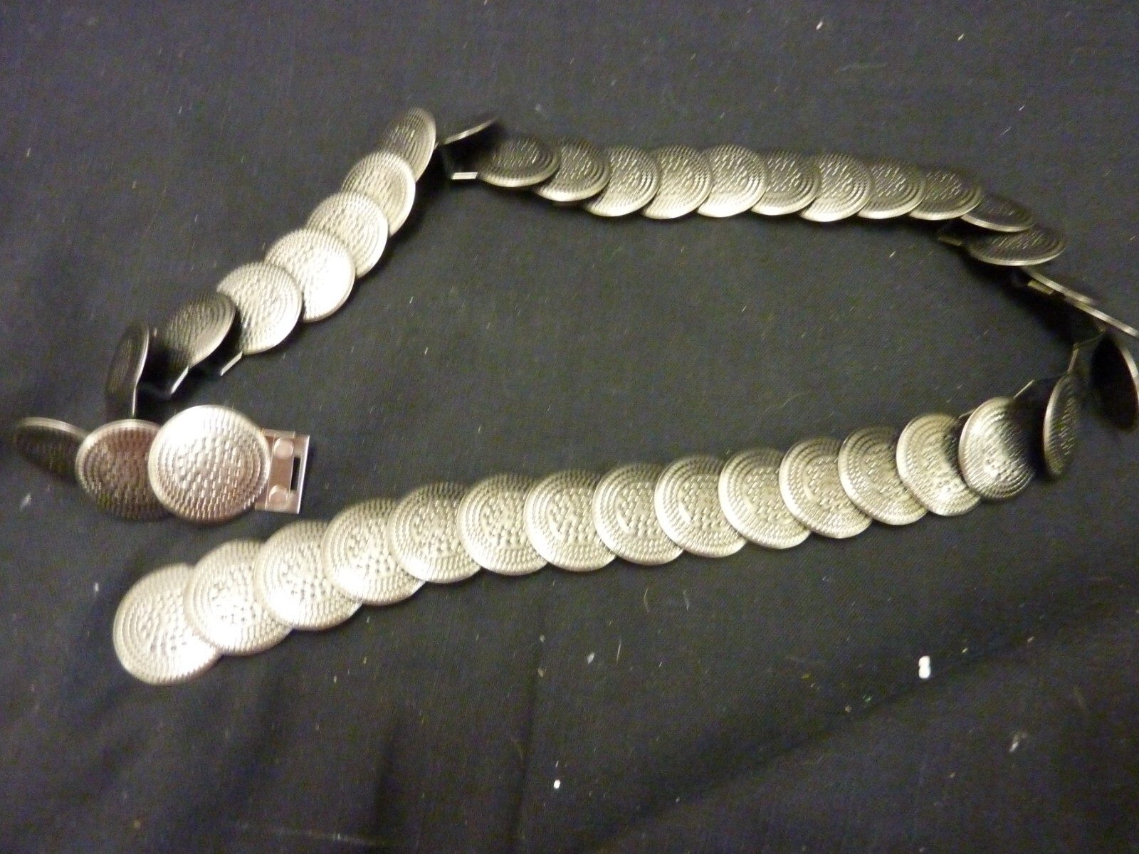 VINTAGE MEDALLION COINS DISC HOBNAIL STRETCH ELASTIC … - Gem