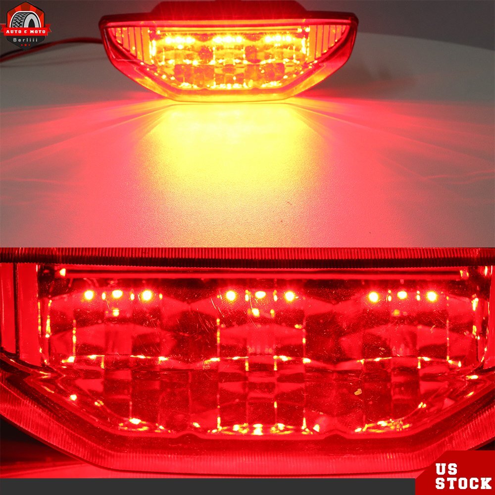 Red Brake Lamp Tail Light For Honda TRX 250 300 400EX TRX400X 500 700 ...