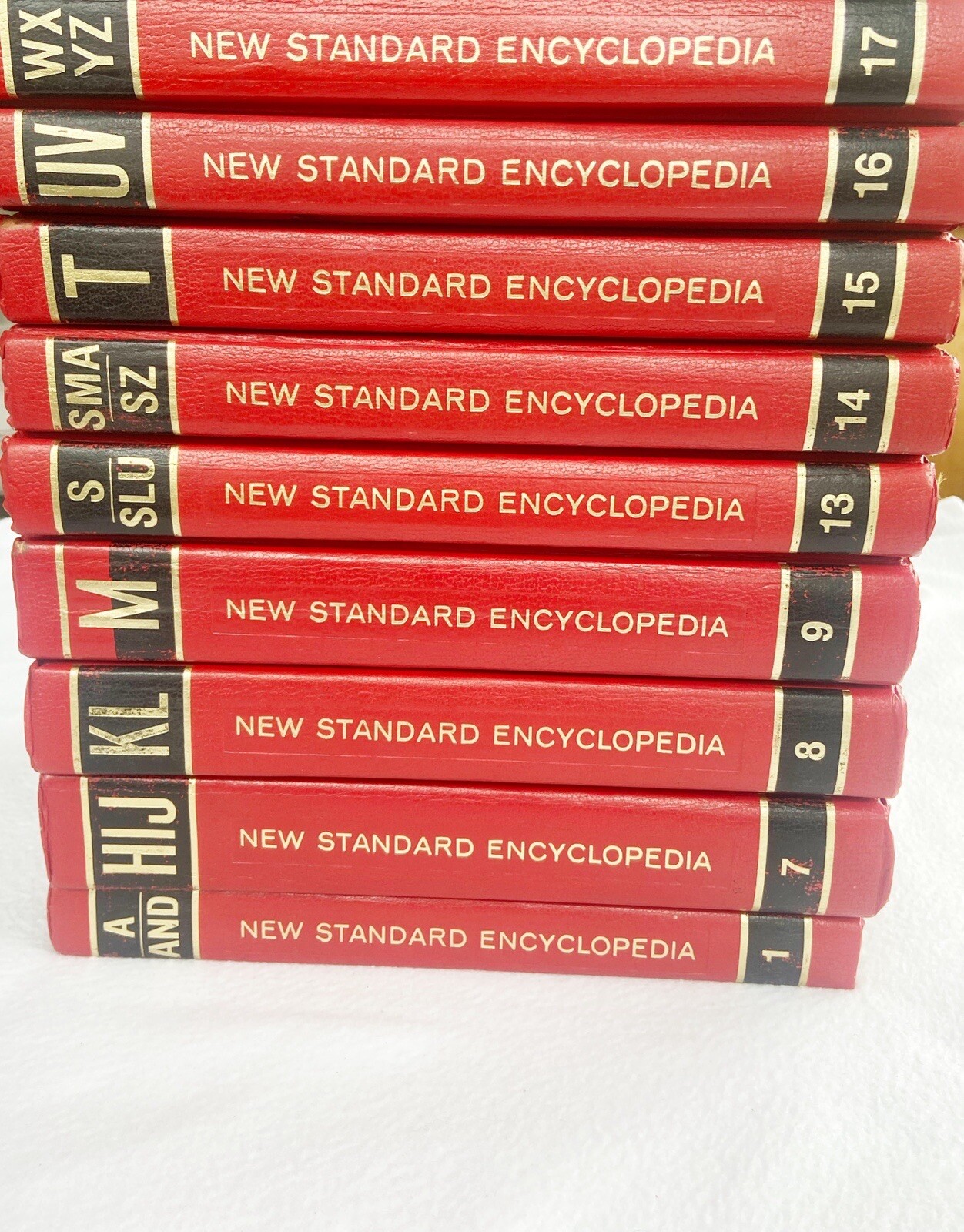 (LOT OF 9) NEW STANDARD ENCYCLOPEDIA, VOL 1, 7, 8, 9, 13, 14, 15, 16 ...