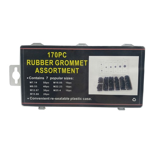 170PCS/Box Car Rubber Grommet Firewall Hole Plug Set Electrical Wire ...