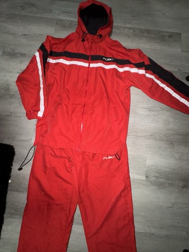 FUBU tracksuit, 1990s, baggy track suit jacket and pants set, 90s hip ...