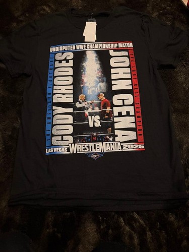 WWE T-Shirt John Cena vs Cody Rhodes M Size Pro Wrestling | eBay
