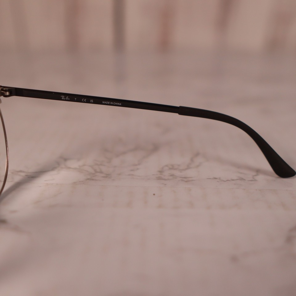 Ray-Ban Eyeglasses RB 6375 2861 Polished Black Silver Round Frame 53 ...