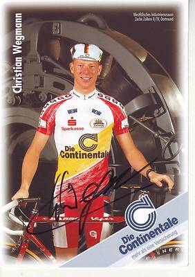 carte cycliste CHRISTIAN WEGMANN équipe DIE CONTINENTALE signée | eBay