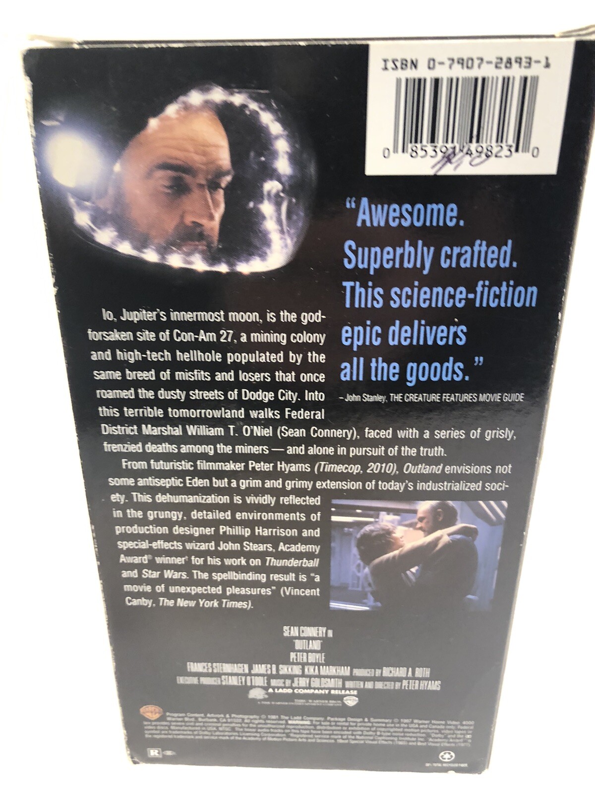 Outland (VHS, 1997) Sean Connery, Peter Boyle, Frances Sternhagen ...