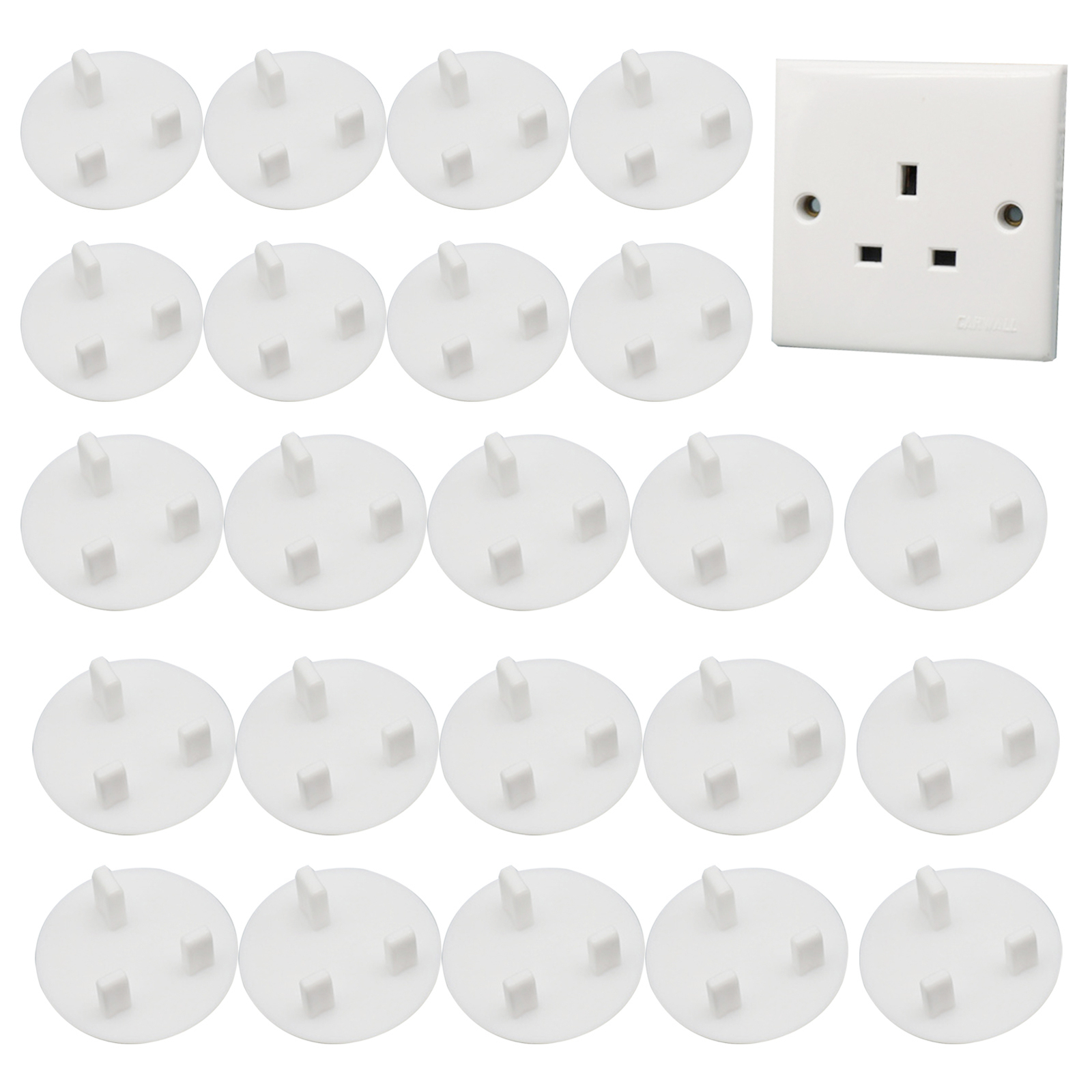 25pcs Easy Install For Outlet Protective Child Proof Socket Cover Safe ...