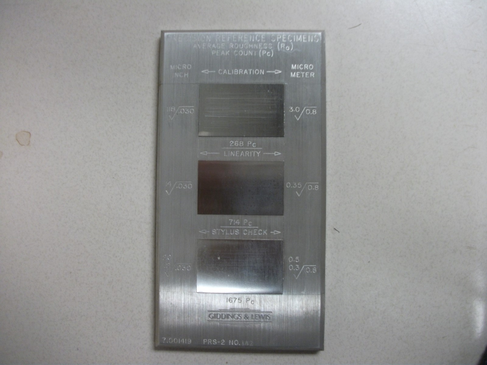 Giddings & Lewis Precision Reference Specimens | eBay