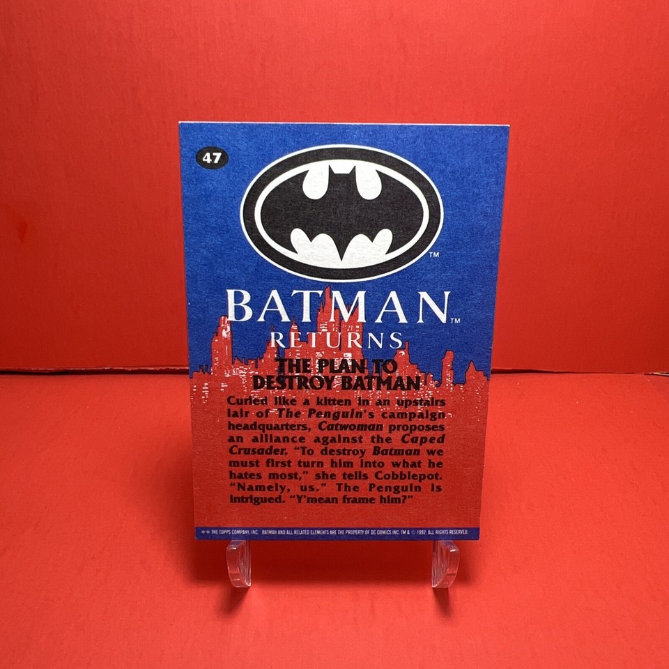 1992 Topps Batman Returns A Plan To Destroy Batman #47 EX🦄 | eBay