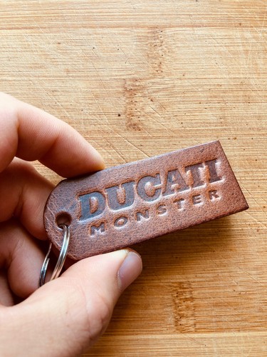 Handmade Leather Key Ring - Ducati Monster Classic | eBay UK