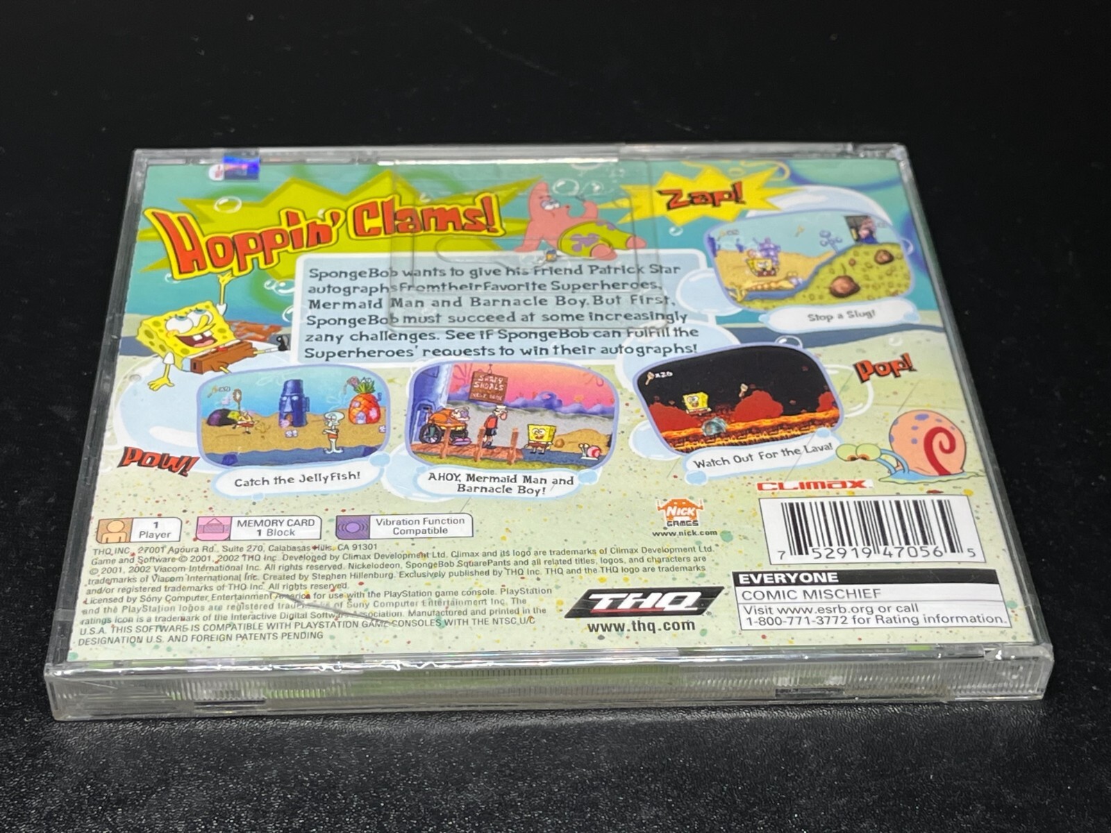 SpongeBob SquarePants: SuperSponge (Sony PlayStation 1, 2001) for sale ...