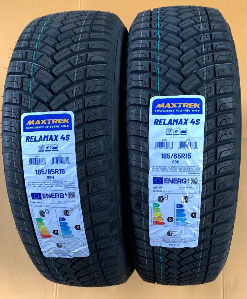 2 x 185/65R15 MAXTREK 88H RELAMAX 4S ALL SEASON GOOD GRIPPED&RATED ...