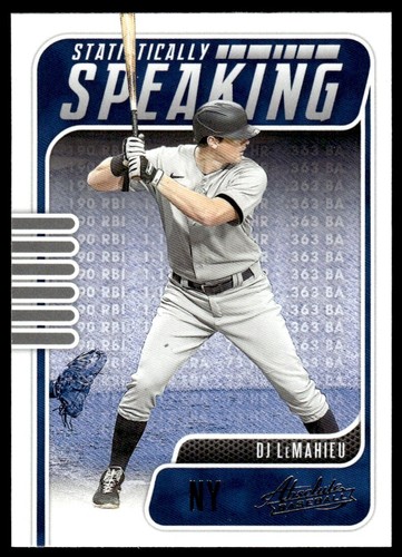 2021 Panini Absolute Statistically Speaking DJ LeMahieu #SS-5 | eBay