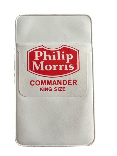 VTG 1960 Philip Morris Pocket Protector Commander King Size Tobacco ...