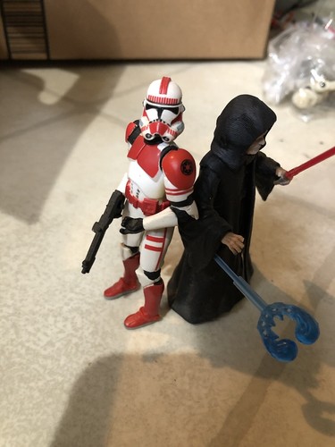 Star Wars SHOCK TROOPER Quick Draw Action ROTS #6 + Saga Emperor lot 3. ...