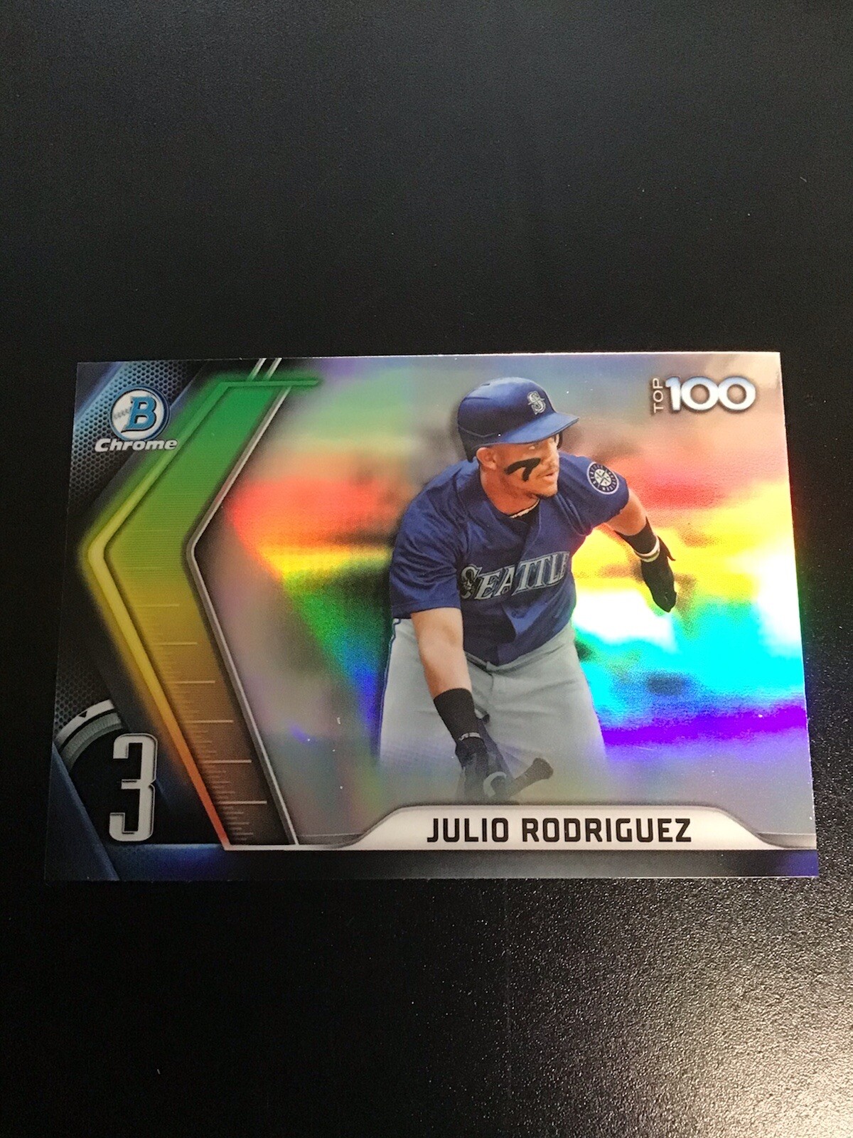 JULIO RODRIGUEZ ROOKIE CARD Seattle Mariners Baseball 2022 BOWMAN ...