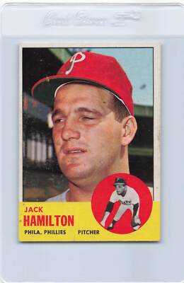 1963 Topps #132 Jack Hamilton Phillies NM *4589 | eBay
