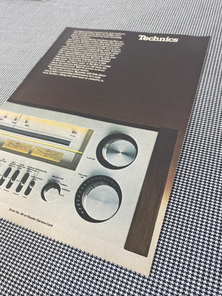 TECHNICS SA-1000 STEREO RECEIVER ORIGINAL ADVERTISEMENT 1978 AUDIO ...