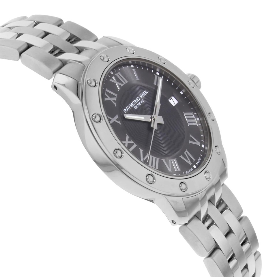 Raymond Weil Tango 39mm Steel Date Grey Dial Quartz Mens Watch 5599-ST ...