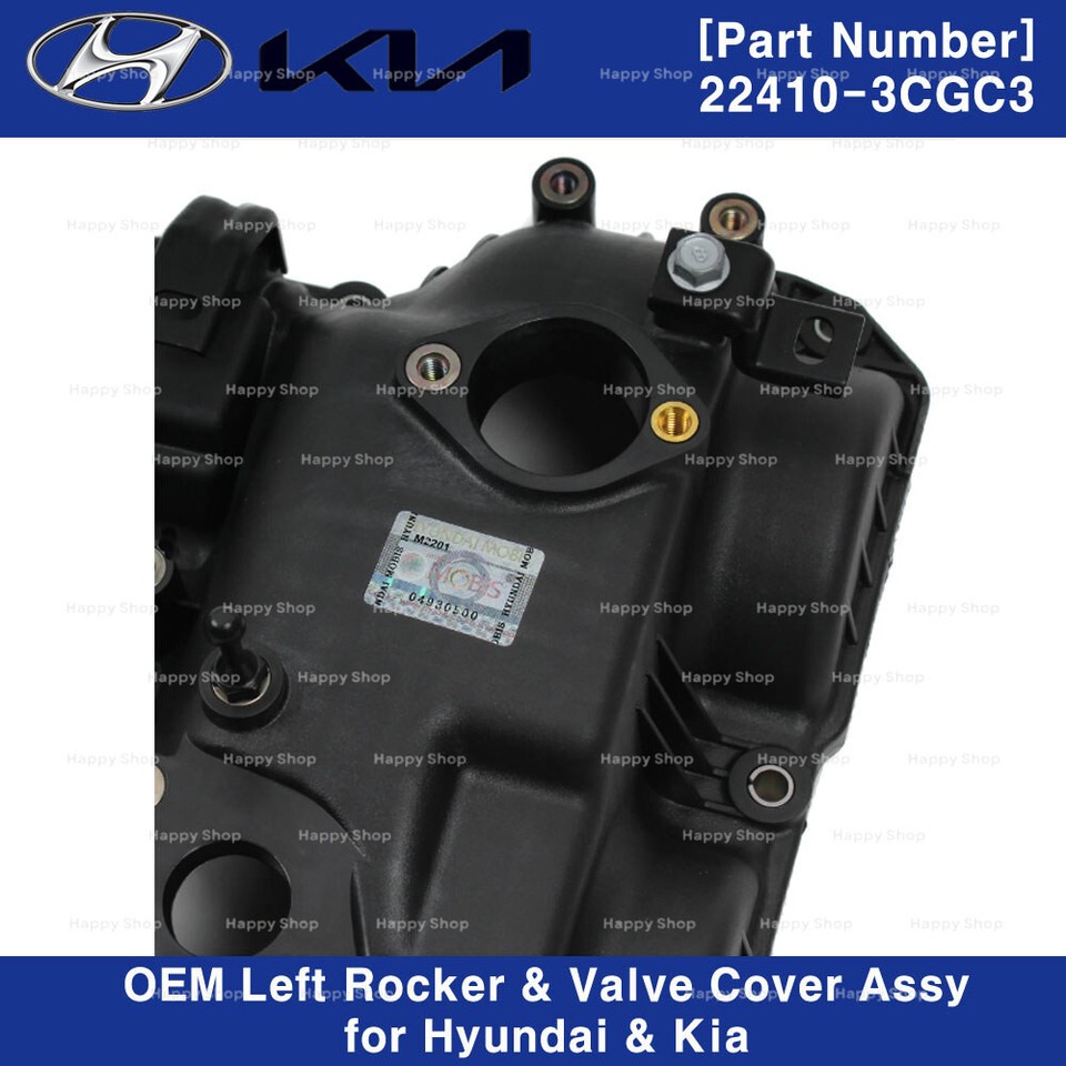 OEM 224103CGC3 Left Rocker & Valve Cover Assy for Hyundai Santa Fe Kia ...