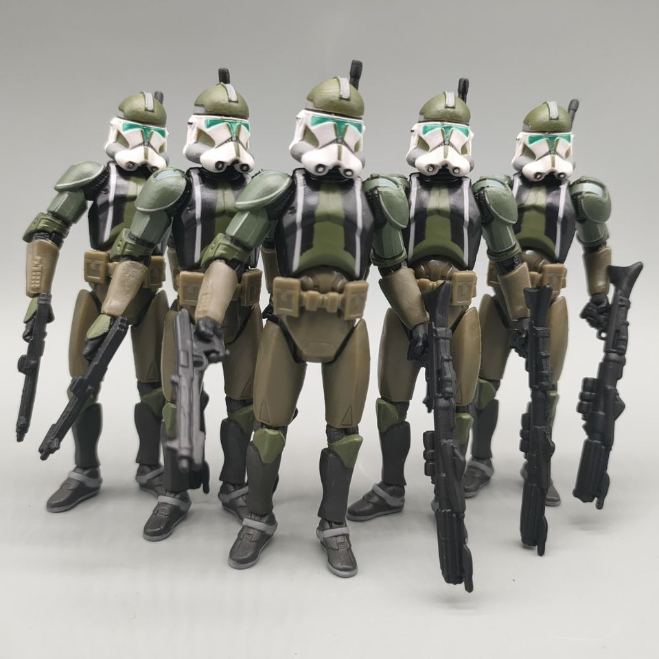 Lot of 5 Star Wars 501st 442nd Utapau Shock Razor BMF Clone Trooper 3. ...