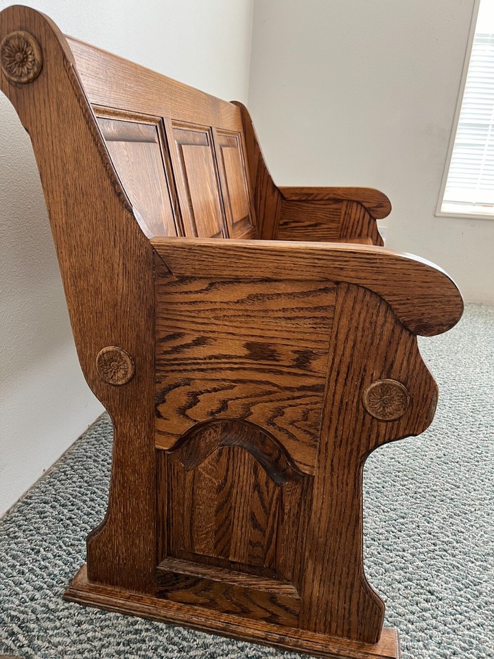 Church Pew Style Bench, Foyer, Dining, Entryway Furniture. | eBay