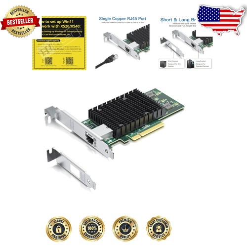 Versatile 10 Gigabit Network Card PCI Express X8 for High-Performance ...