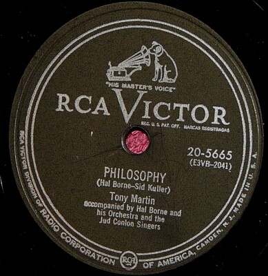 Tony Martin Philosophy / Here 78 PLAY GRADED Fully Tested | eBay