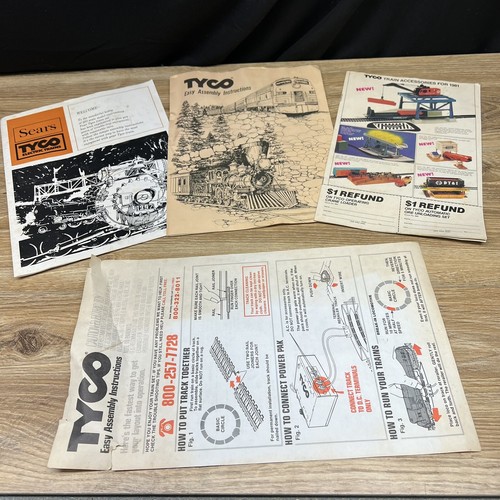 Vintage 81-83 Tyco Sears HO Electric Train catalog and assembly ...