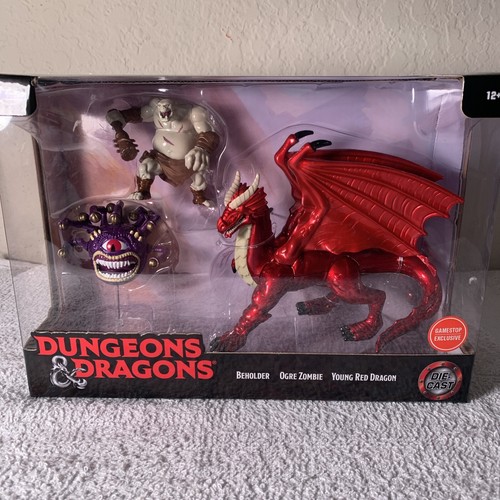 DUNGEONS & DRAGONS Die Cast:Beholder/Ogre Zombie/Young Red Dragon Nano ...