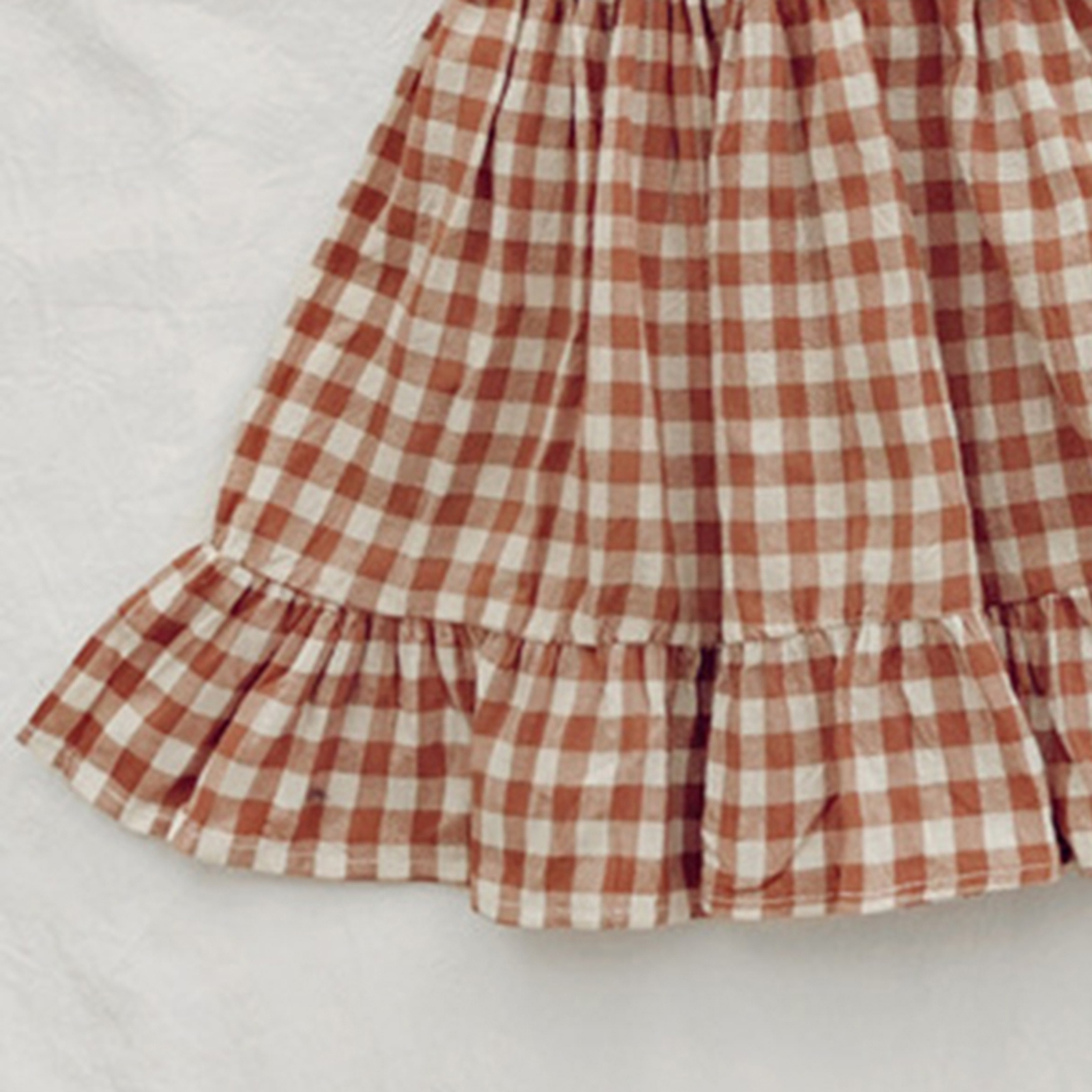 Girls Skirt Sleeveless Elastic Band Summer Ruffle Top Skirt Suit Mini ...