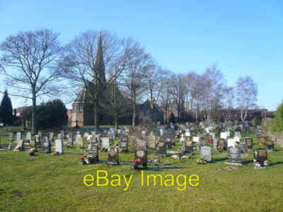Photo 6x4 Calow Church - View from Church Lane Chesterfield/SK3871 ...