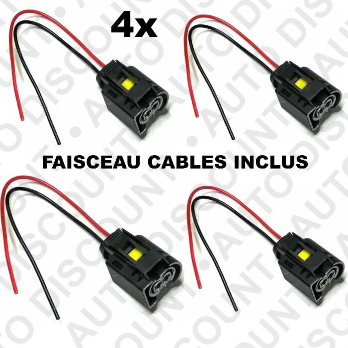 Connecteur fiche prise injecteur POUR BOSCH MERCEDES NISSAN QASHQAI ...