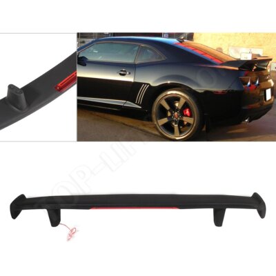 50" Universal For Flat Trunk Sedans Spoiler Wing & LED 3rd Brake Light ...
