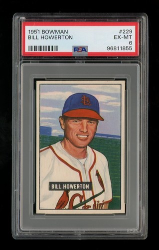 1951 Bowman #229 Bill Howerton PSA 6 EX-MT #96811855 | eBay