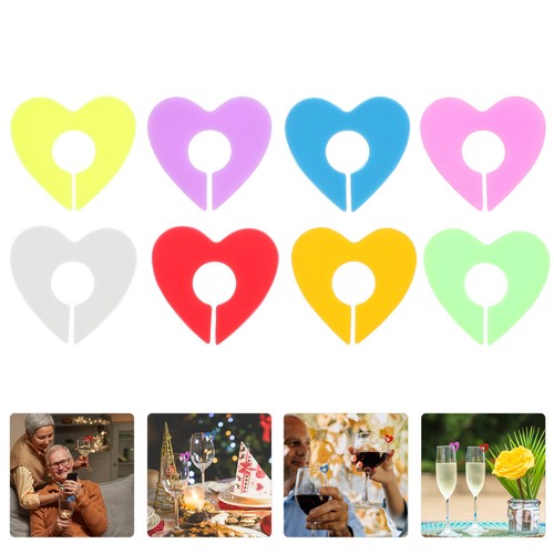 2 Sets Reusable Glass Labels Drinking Glasses Tag Cup Identifiers ...