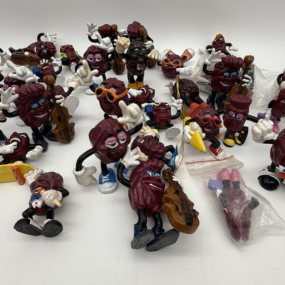 Vintage Lot 40+ of California Raisin Figures Band Figurines Raisinettes ...