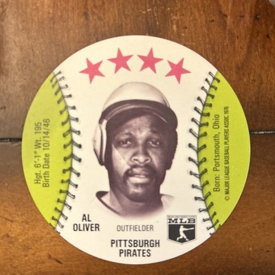 1976 Isaly's Sweet William Disc Al Oliver Pittsburgh Pirates | eBay