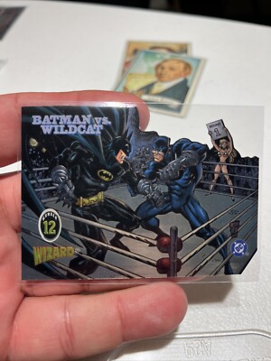 1996 Wizard Batman Vs Wildcat Diecut Trading Card #12 MP | eBay