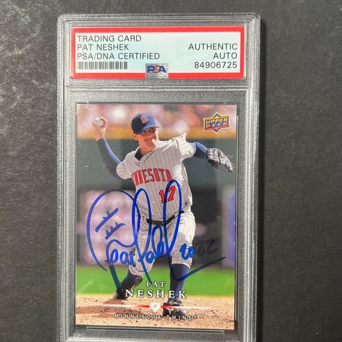 2008 Upper Deck First Edition #402 Pat Neshek Signed Card PSA Slabbed ...