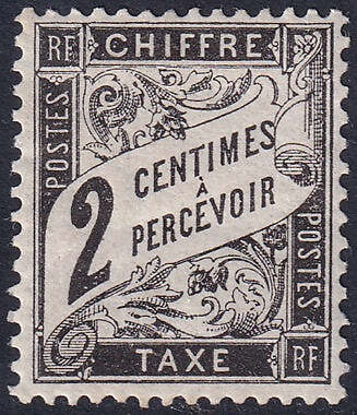 France 1882 Sc J12 postage due MH* some disturbed gum | eBay