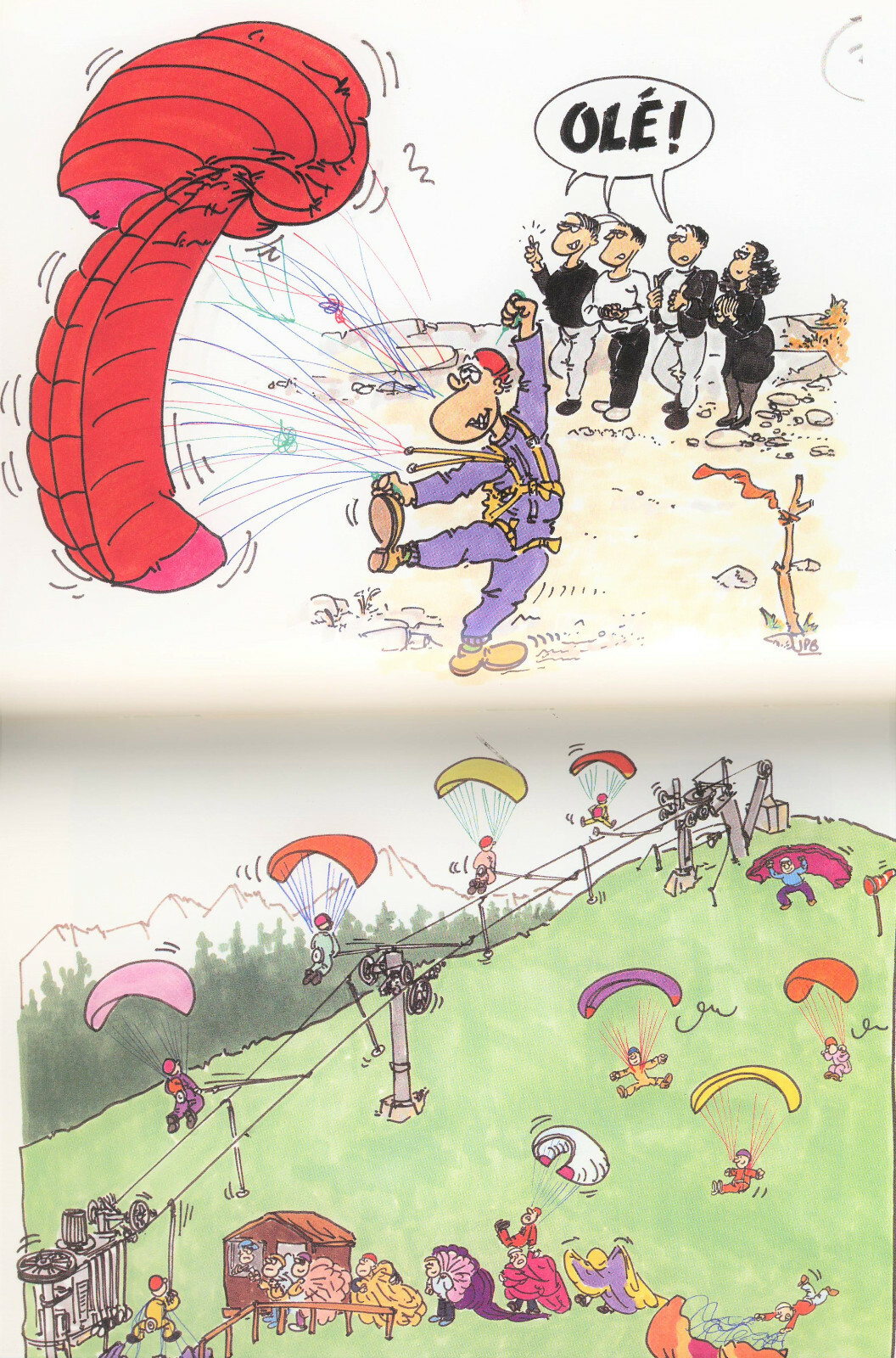 Le Parapente tout en dessins par Jean Paul Boudillon | eBay